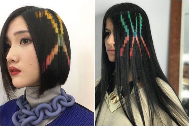 ≡ Pixelated Hair Is The New Trend Taking The World By Storm 》 Her Beauty