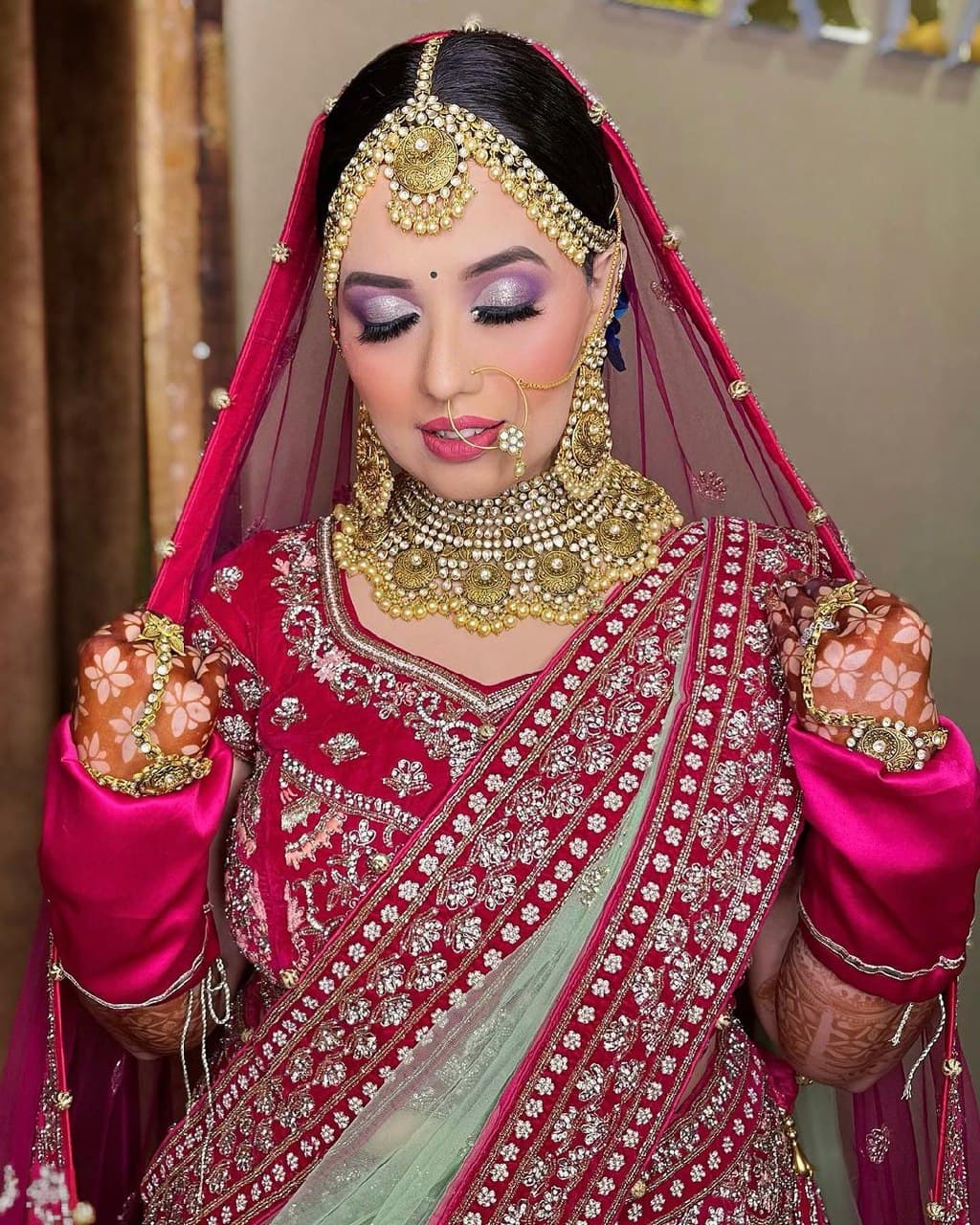 ≡ Stunning Bridal Makeovers By A Makeup Artist From New Delhi 》 Her Beauty